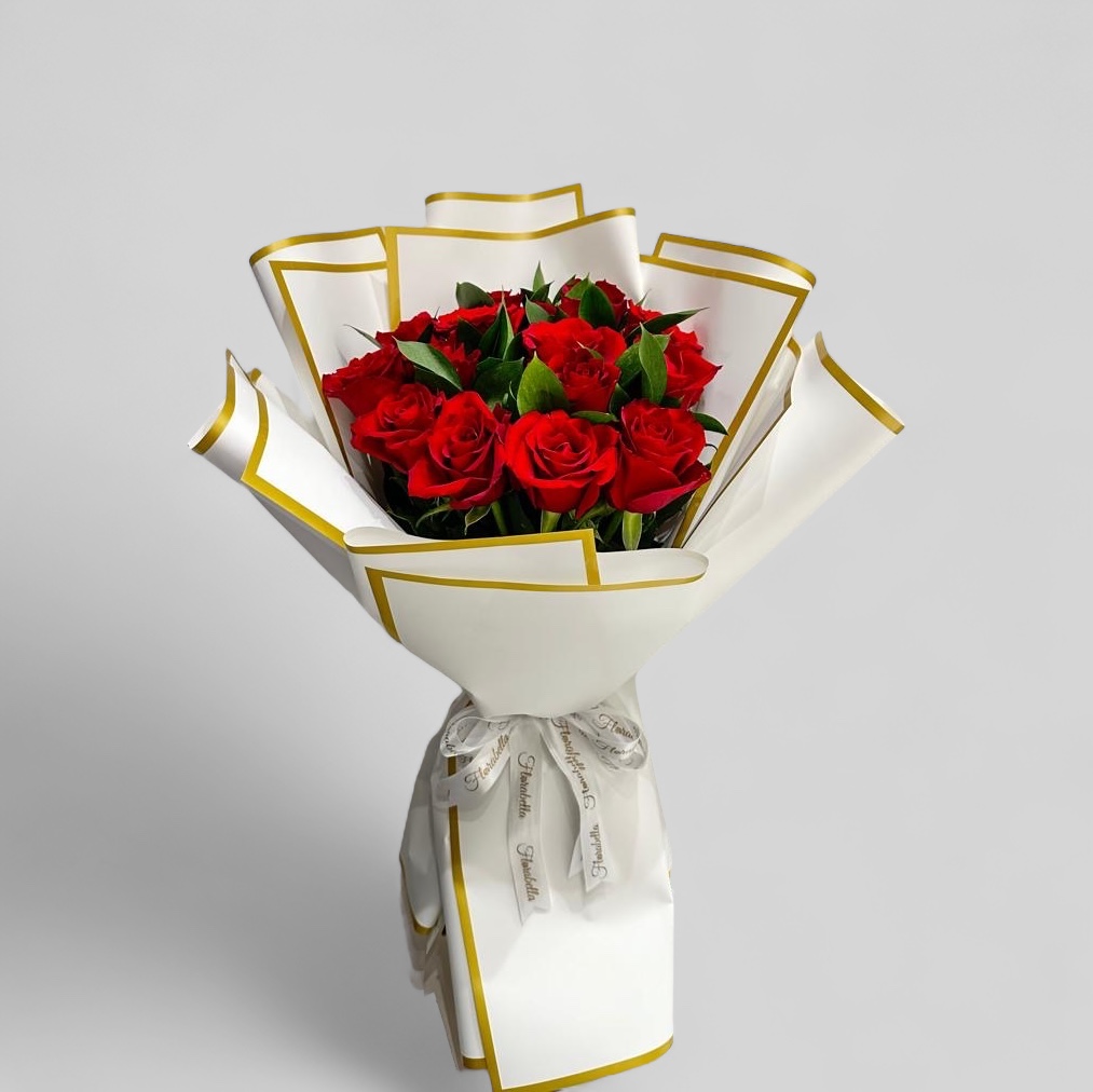 Radiant Red Roses - Florabella
